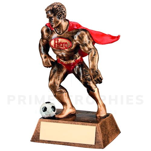Black & Gold Football Action Trophy | Prime Trophies