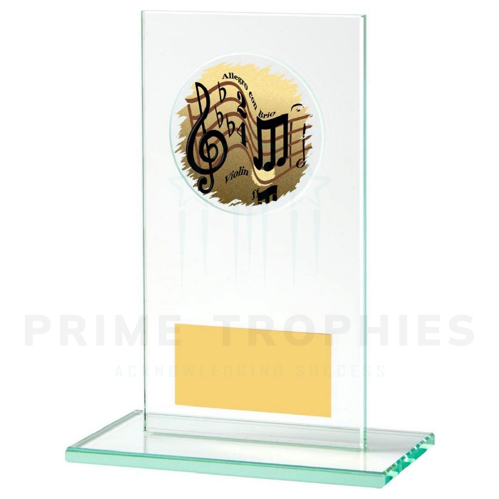 Build Your Own Rectangular Glass Trophy with Coloured Centre | Prime ...