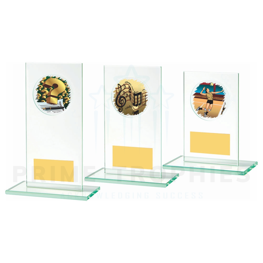 Build Your Own Rectangular Glass Trophy with Coloured Centre | Prime ...