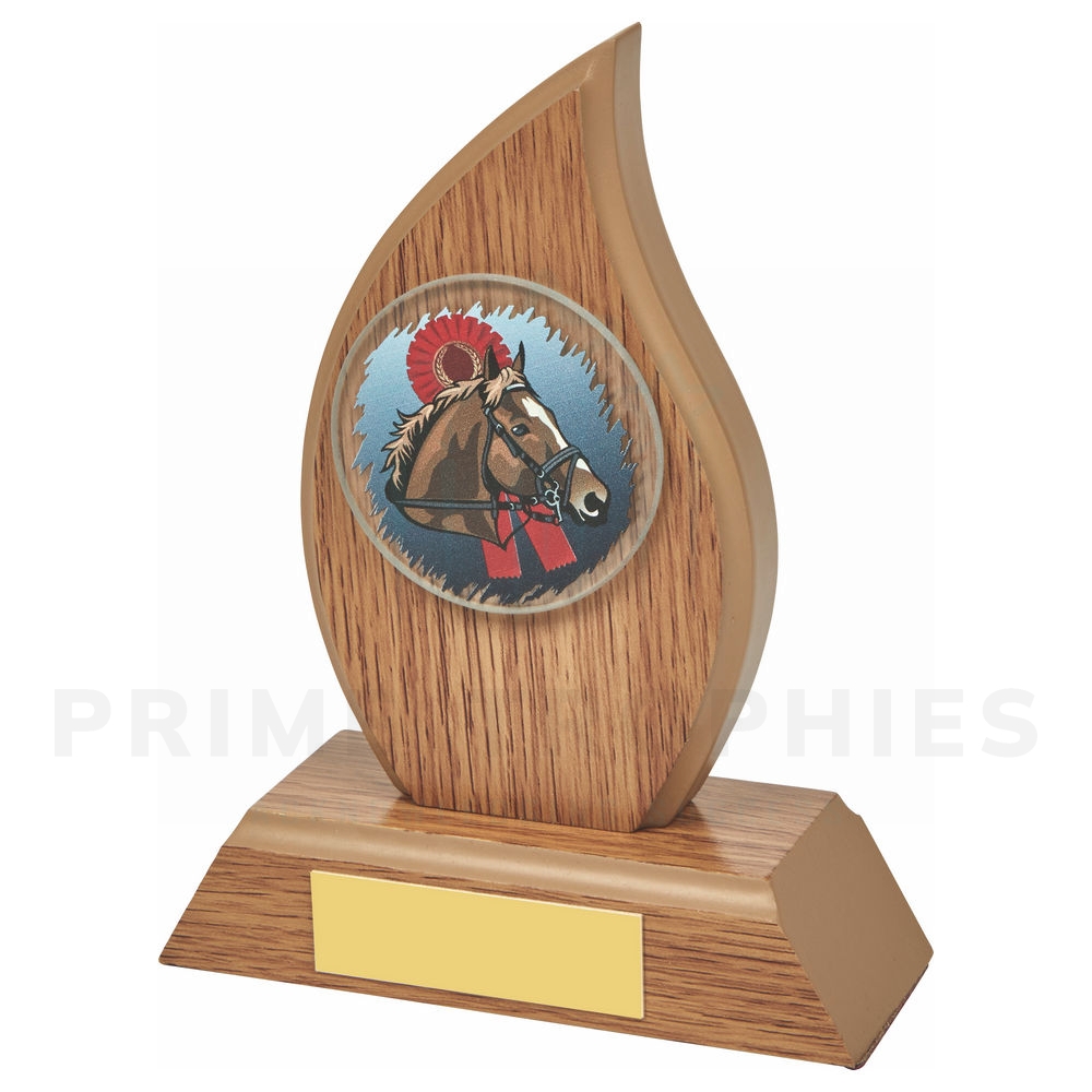 Build Your Own Wood Tear Trophy with Coloured Centre – Prime Trophies
