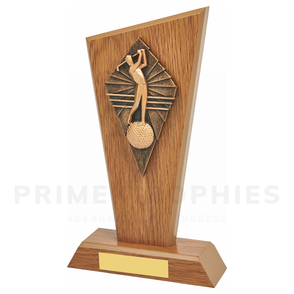 Wooden Edge Golf Drive Trophy | Prime Trophies