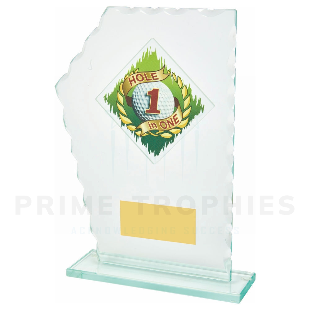 Edge Glass Hole in One Golf Trophy | Prime Trophies