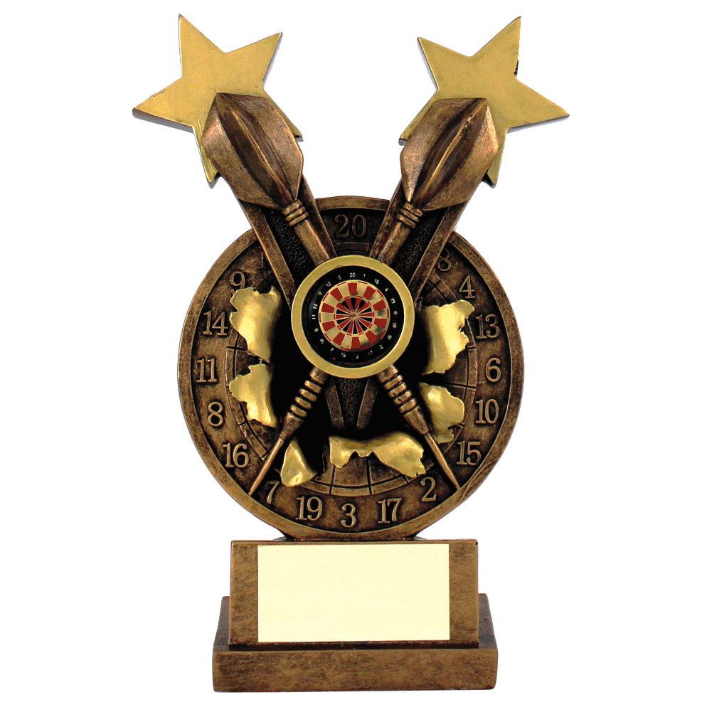 Gold Star Resin Darts Trophy | Prime Trophies