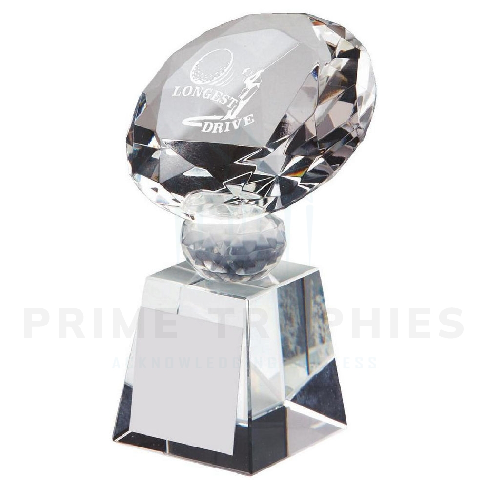 Crystal Diamond Longest Drive Trophy | Prime Trophies