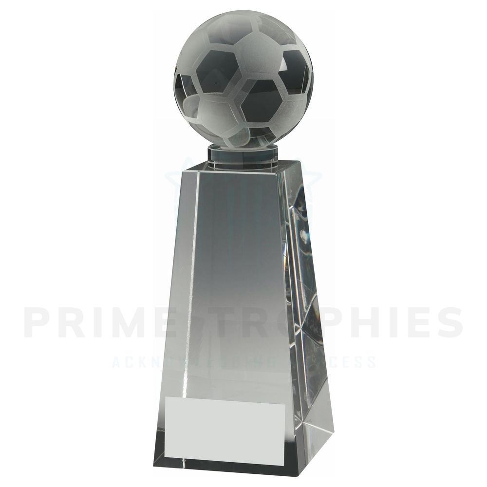 Crystal Football Column Trophy | Prime Trophies