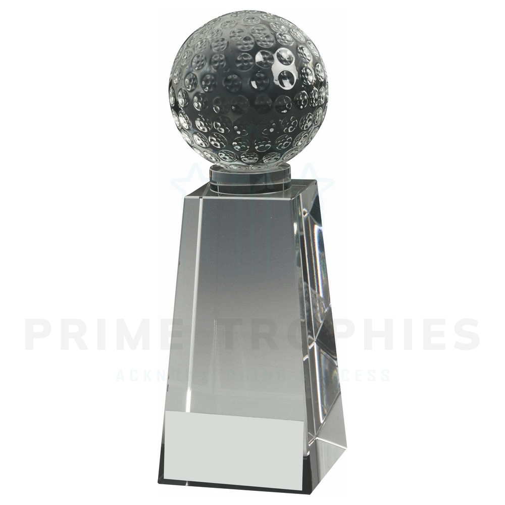 Crystal Golf Ball Column Trophy | Prime Trophies