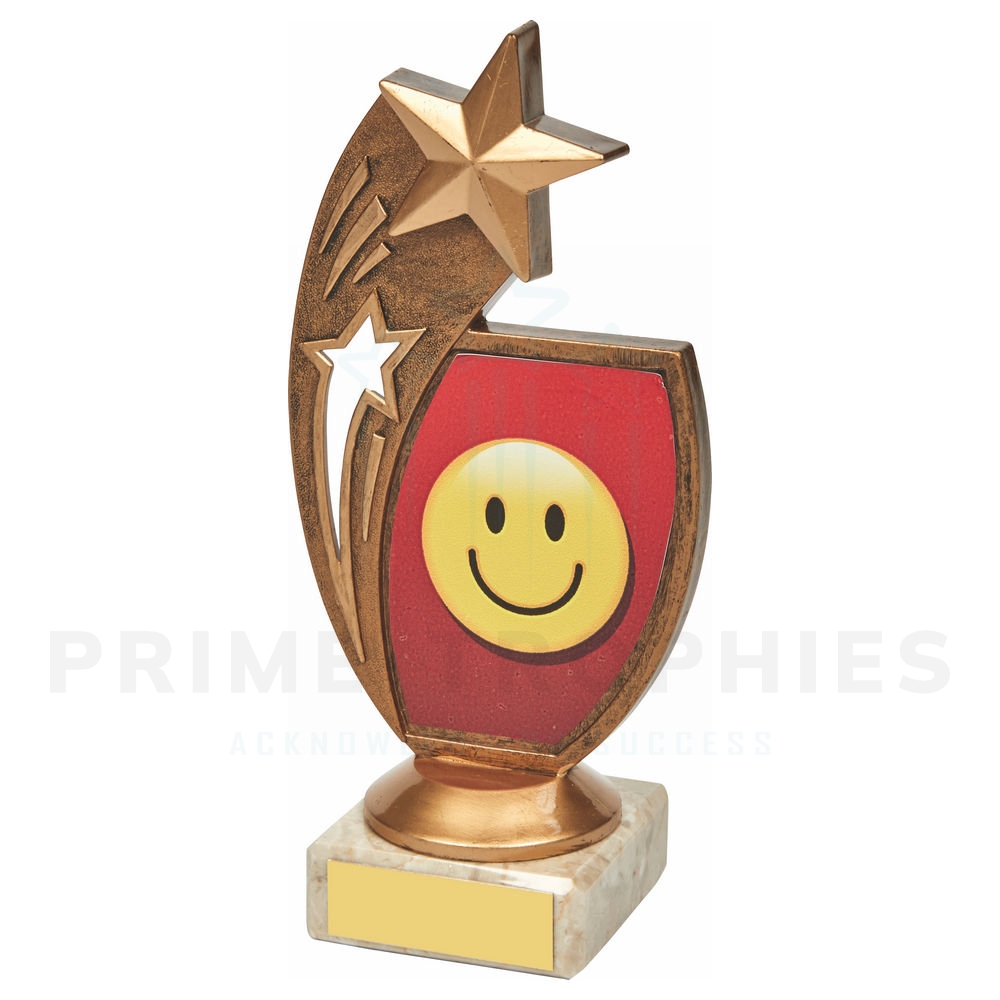 Shooting Star Happy Face Trophy | Prime Trophies