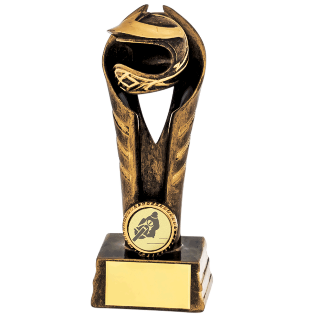 Bronze & Gold Motorsport Helmet Trophy | Prime Trophies