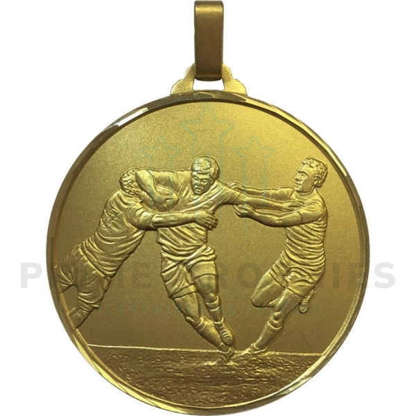 60mm Rugby Deluxe Medal | Prime Trophies