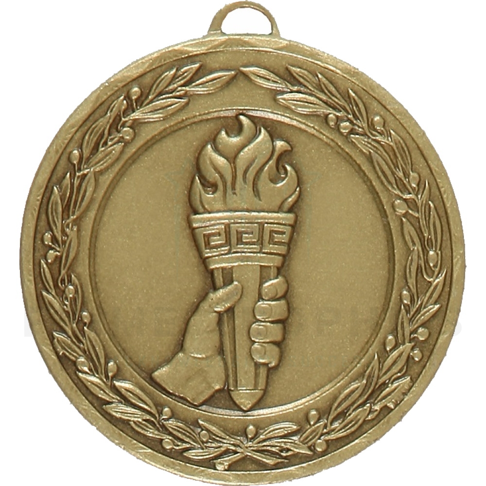 50mm Economy Laurel Wreath Victory Torch Medal | Prime Trophies