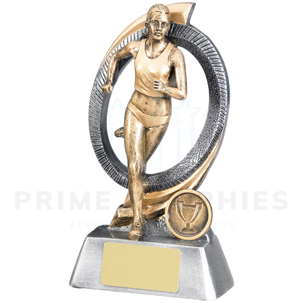 Oval Female Running Trophy – Prime Trophies