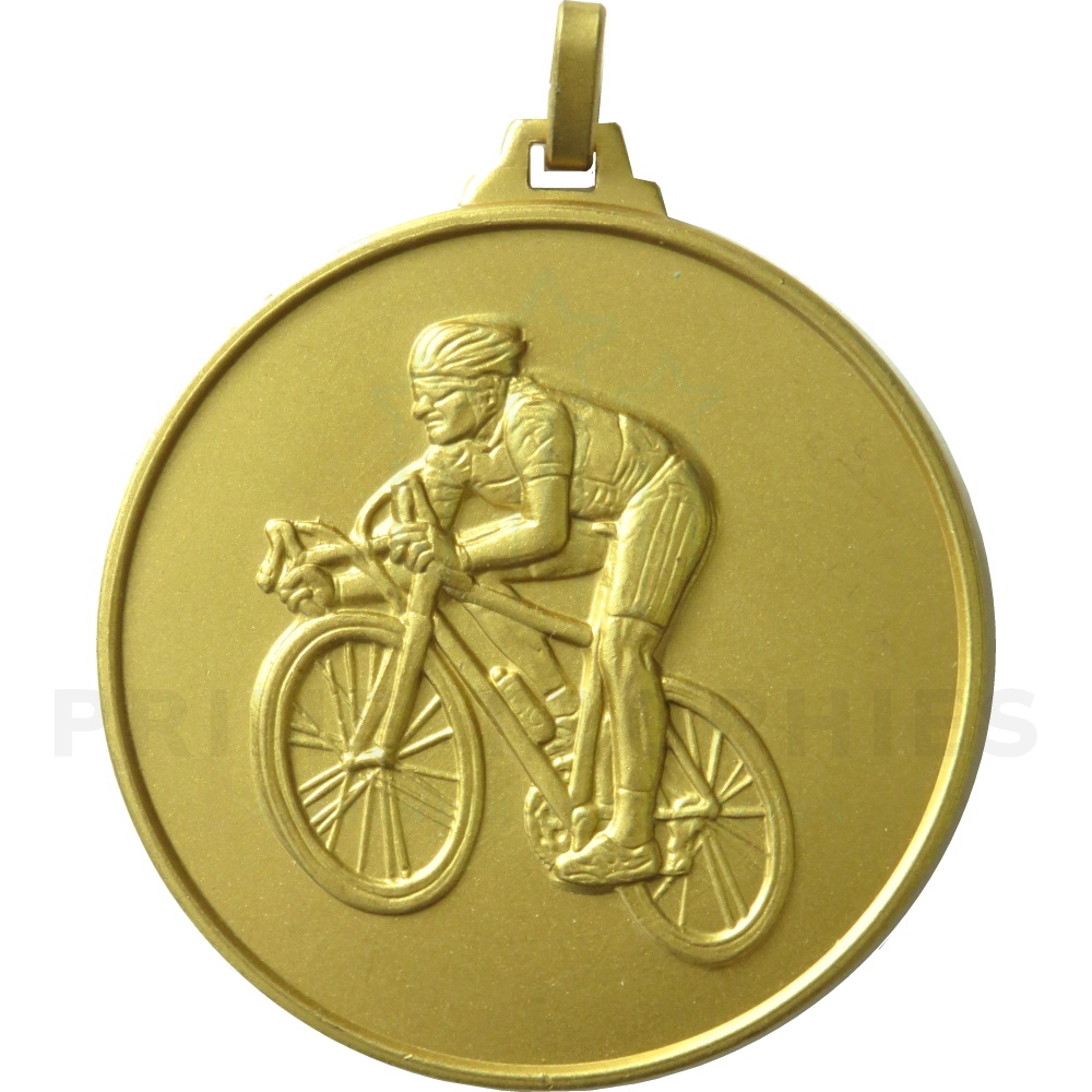 52mm Detailed Cycling Medal | Prime Trophies