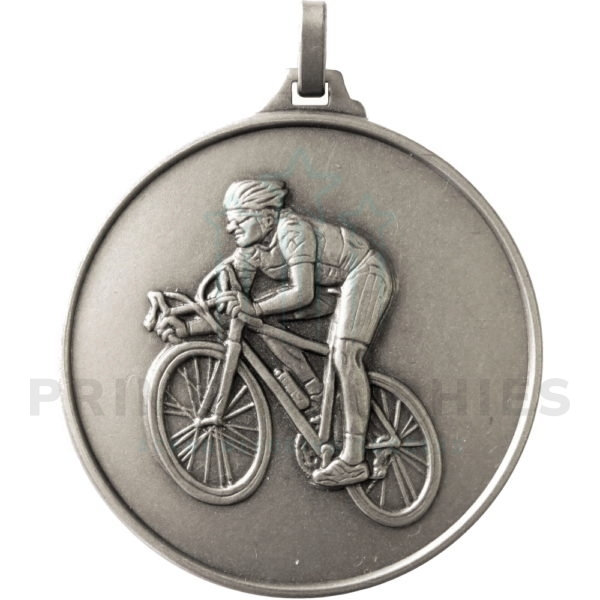 52mm Detailed Cycling Medal | Prime Trophies