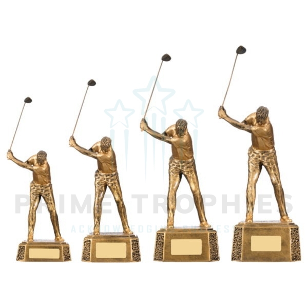 'Back Swing' Golfer Trophy | Prime Trophies