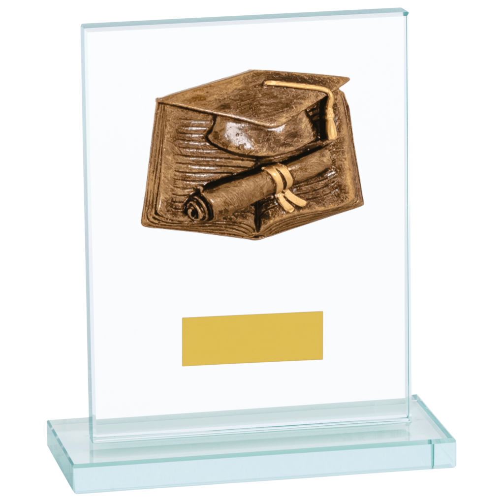 Glass Graduation Trophy | Prime Trophies
