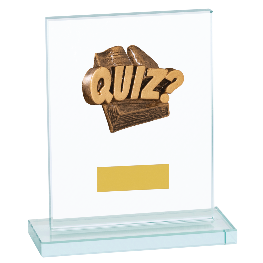 Quiz Glass Trophy | Prime Trophies