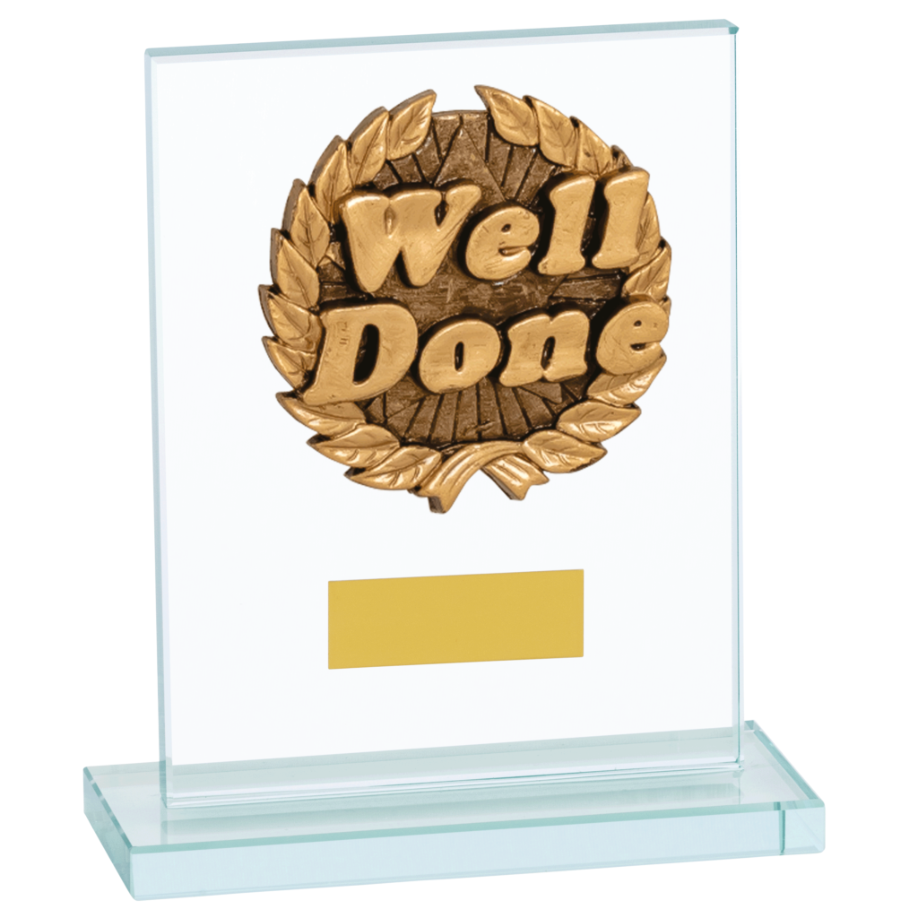 Well Done Glass Trophy | Prime Trophies
