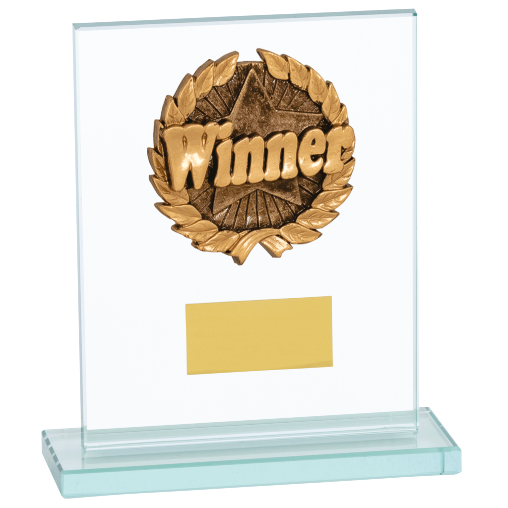 Winner & Runner Up Glass Trophy | Prime Trophies