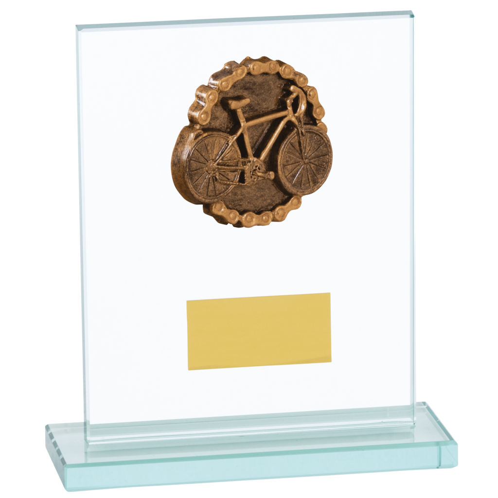 Quality Glass Cycling Trophy | Prime Trophies