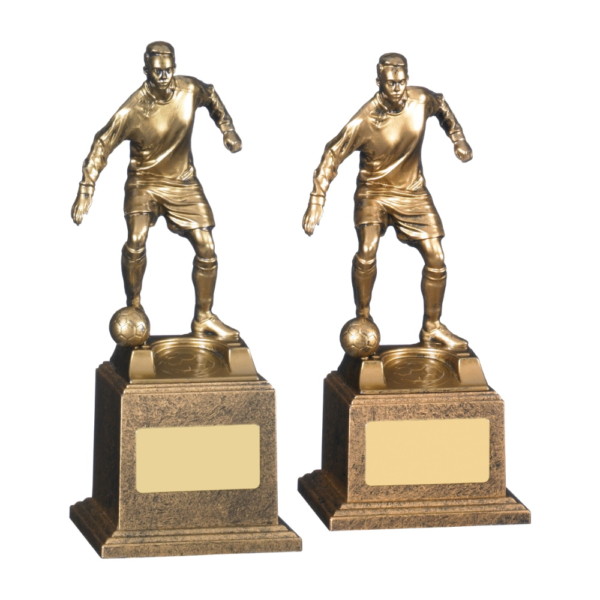 Black & Gold Football Action Trophy | Prime Trophies