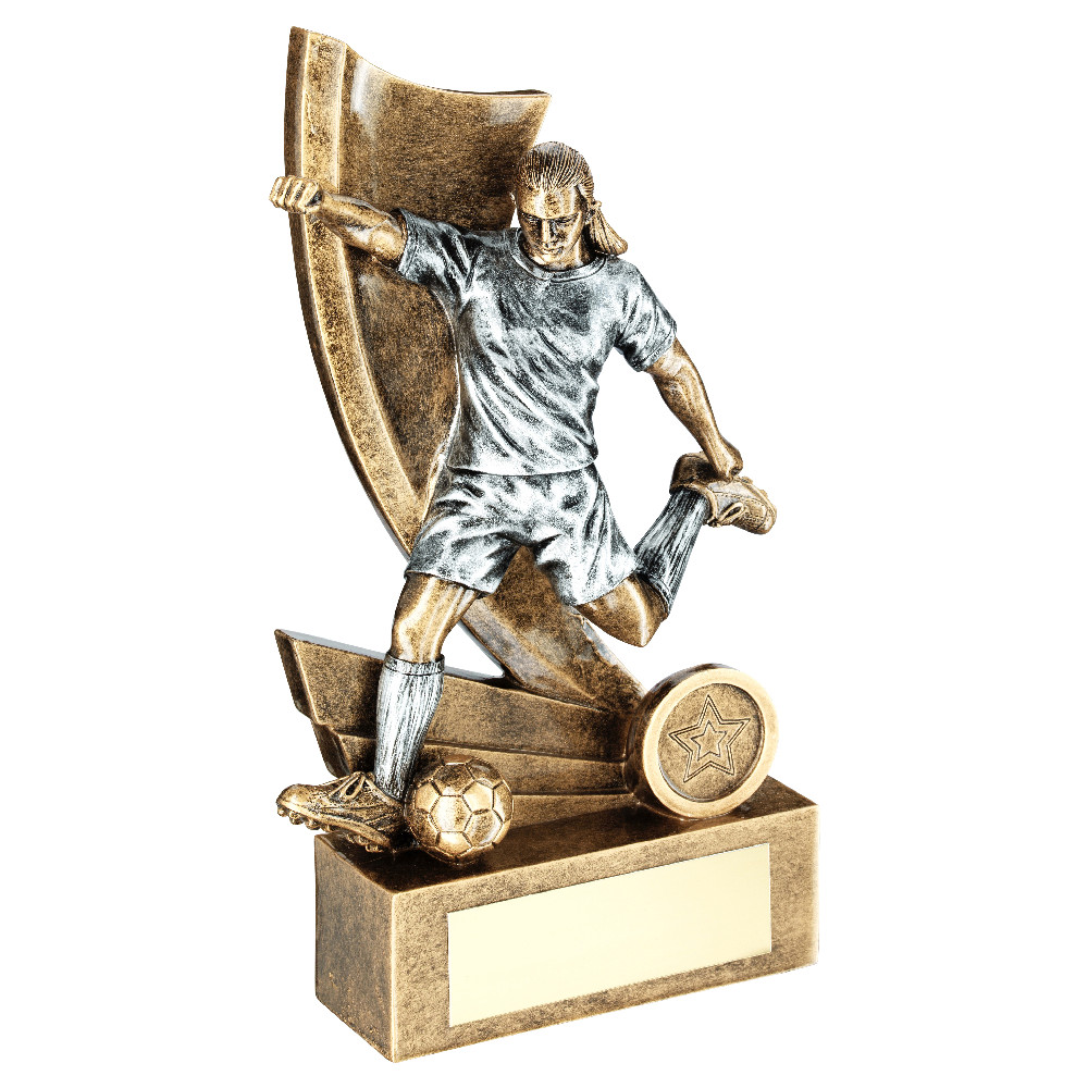 Female Swoosh Football Trophy | Prime Trophies