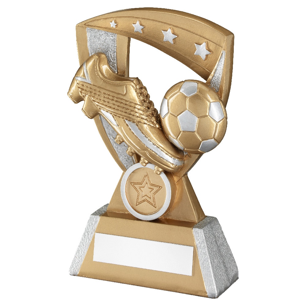 Smart Gold & Pewter Football Trophy | Prime Trophies