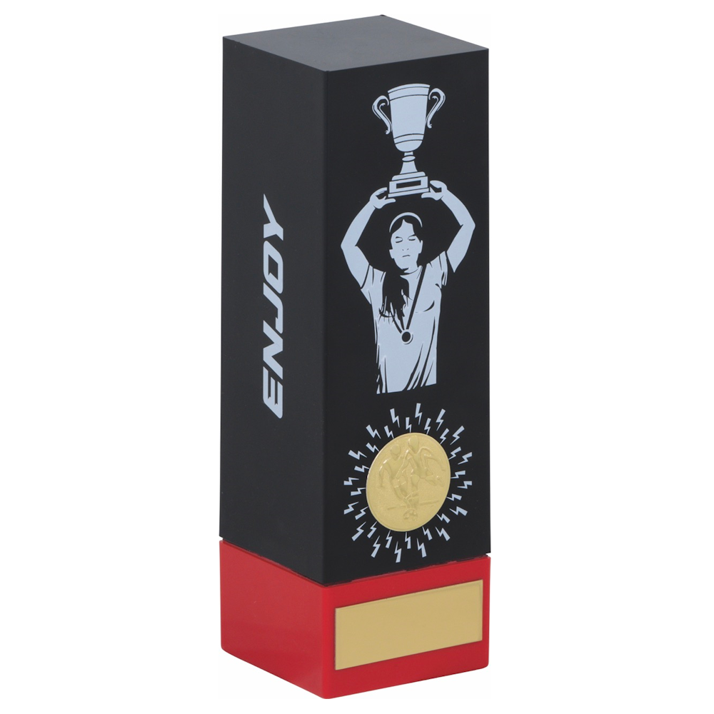 Nova Tower Block Female Football Trophy | Prime Trophies